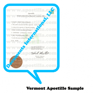 Vermont Apostille | Apostilla.com